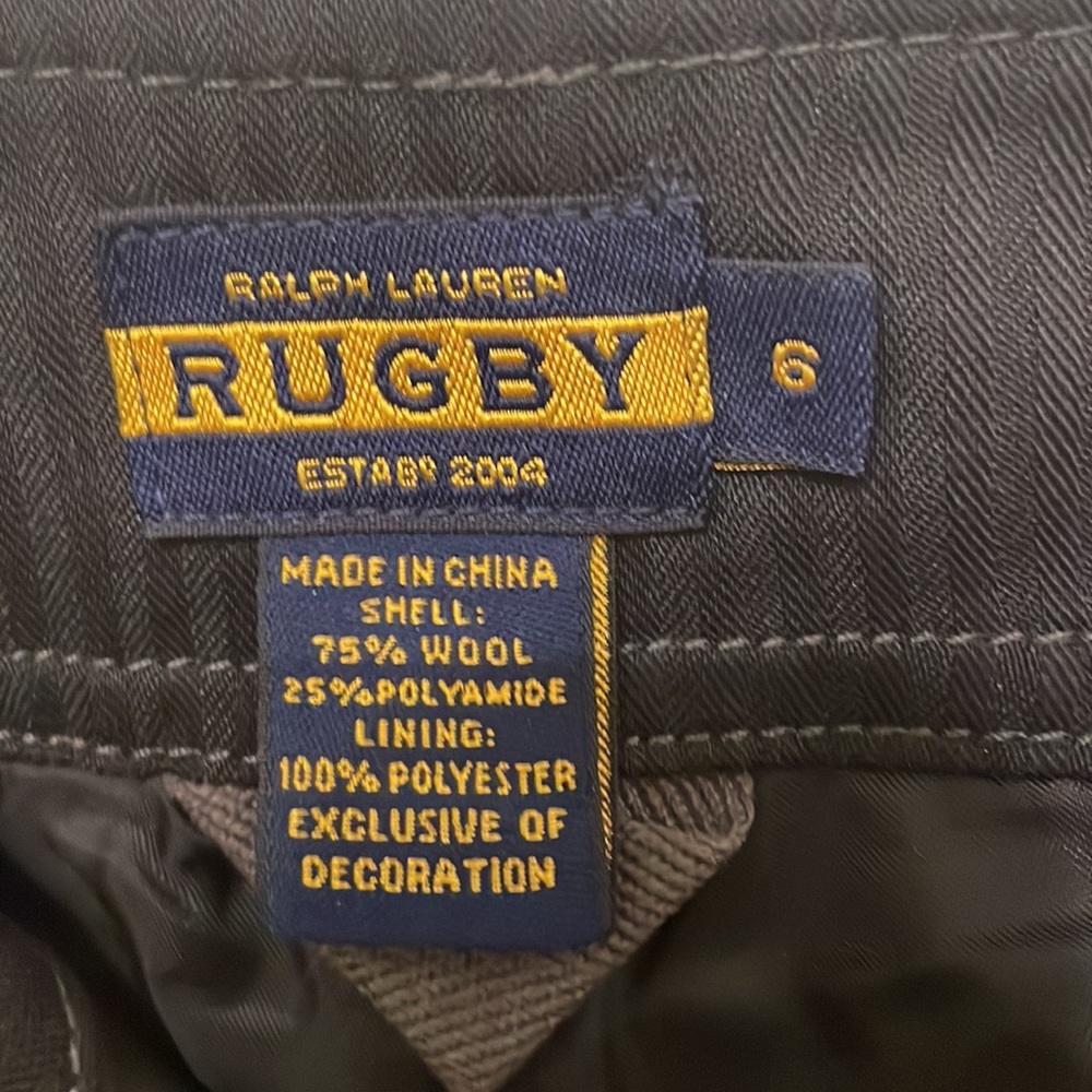 Ralph Lauren, Rugby, Military Vintage Crop Wool Pant - Gem